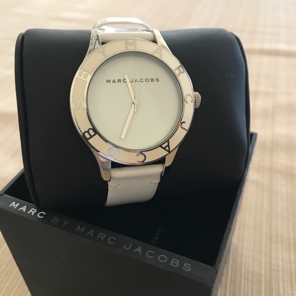 Marc Jacobs | Accessories | Marc Jacobs White Leather Watch | Poshmark